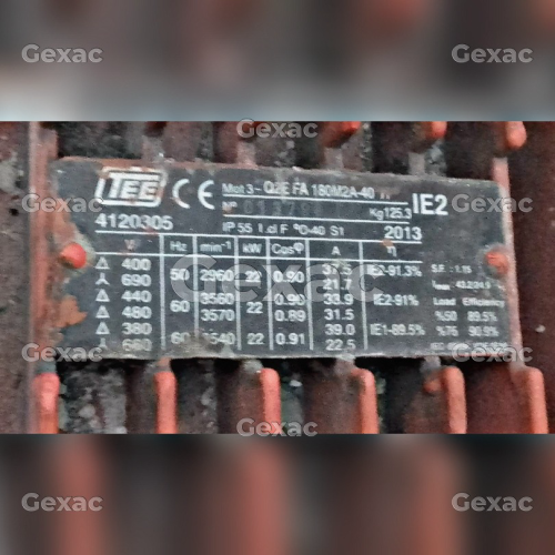 L146 - MOTORES ELECTRICOS y BOMBAS DE AGUA - Gexac Marketplace